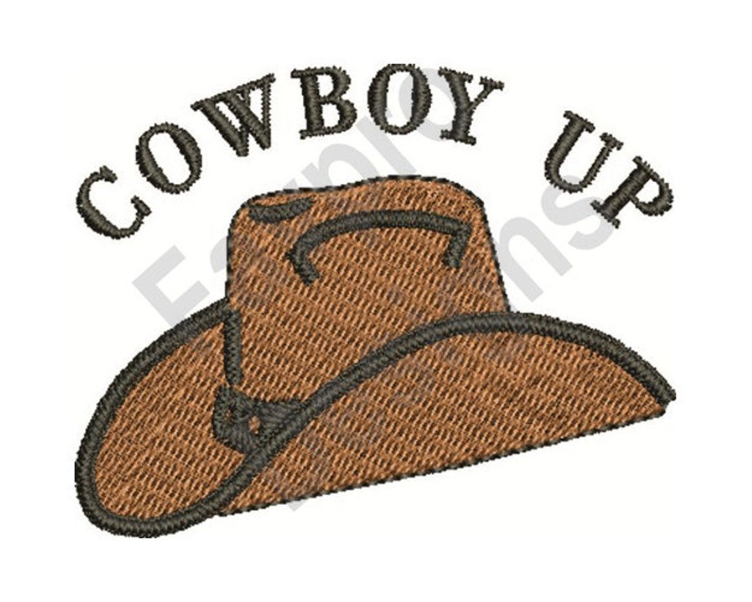 Cowboy up - Machine Embroidery Design - Etsy