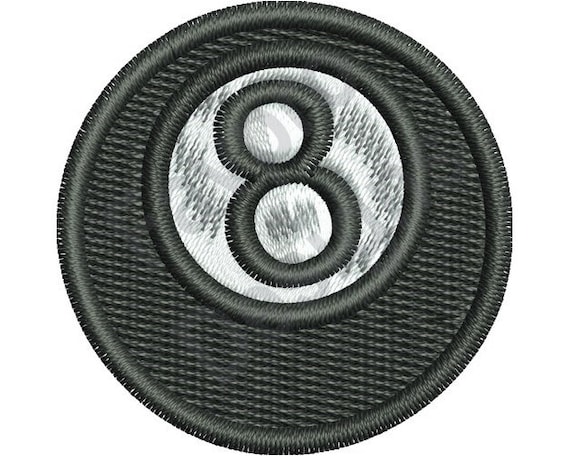 Eight Ball Machine Embroidery Design - Etsy