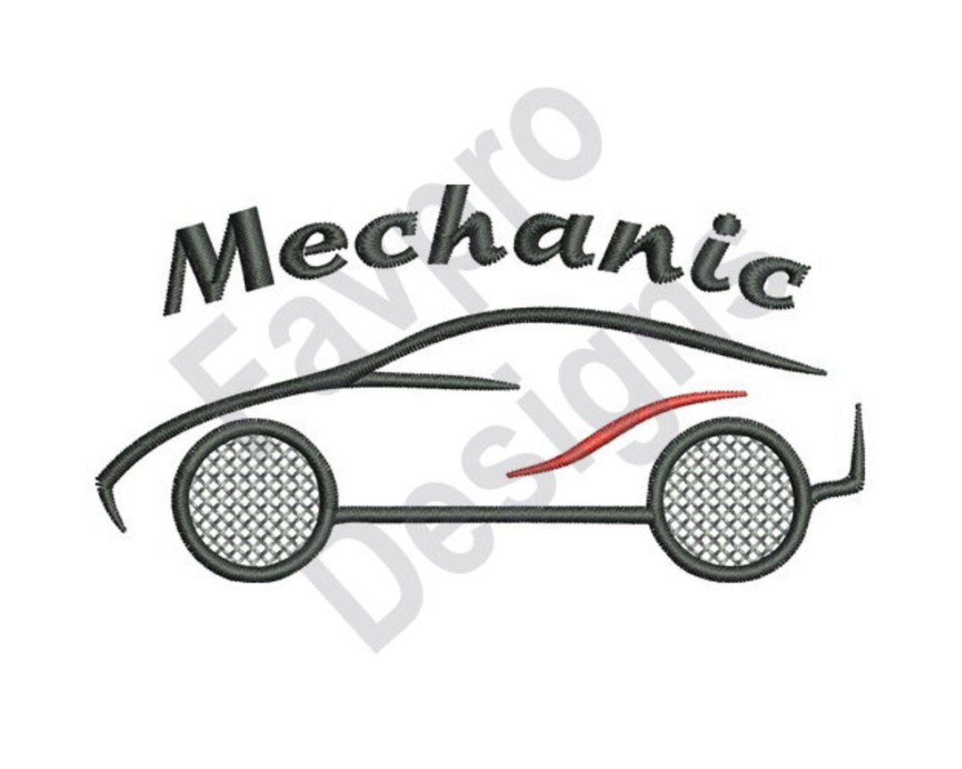 Mechanic - Machine Embroidery Design - Etsy