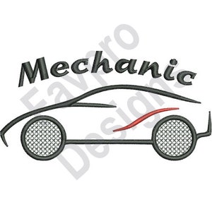Mechanic - Machine Embroidery Design - Etsy