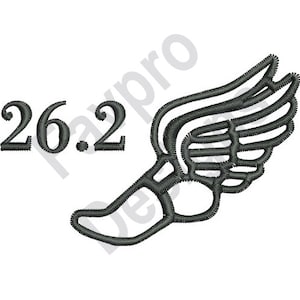 Marathon Outline - Machine Embroidery Design - Etsy
