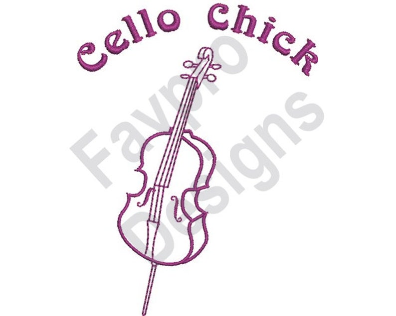 Cello Chick - Machine Embroidery Design - Etsy