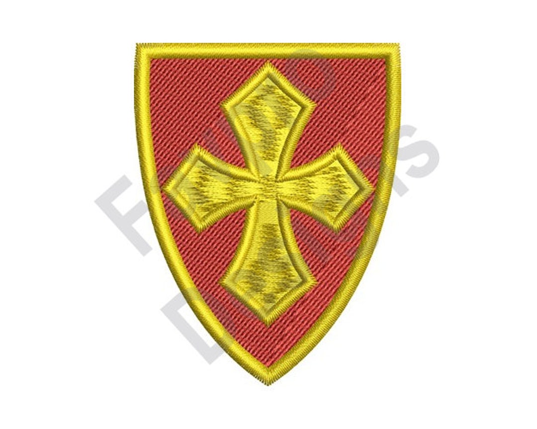 Cross Shield - Machine Embroidery Design - Etsy