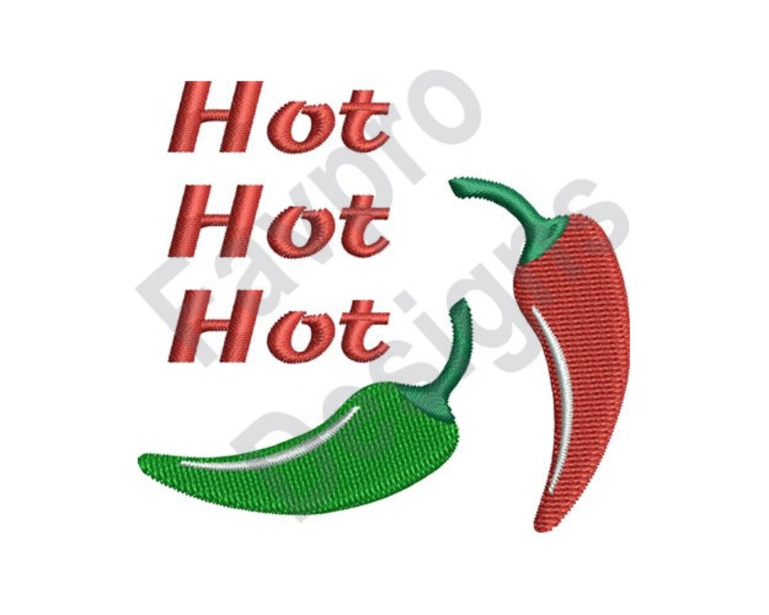 Hot Peppers - Machine Embroidery Design - Etsy