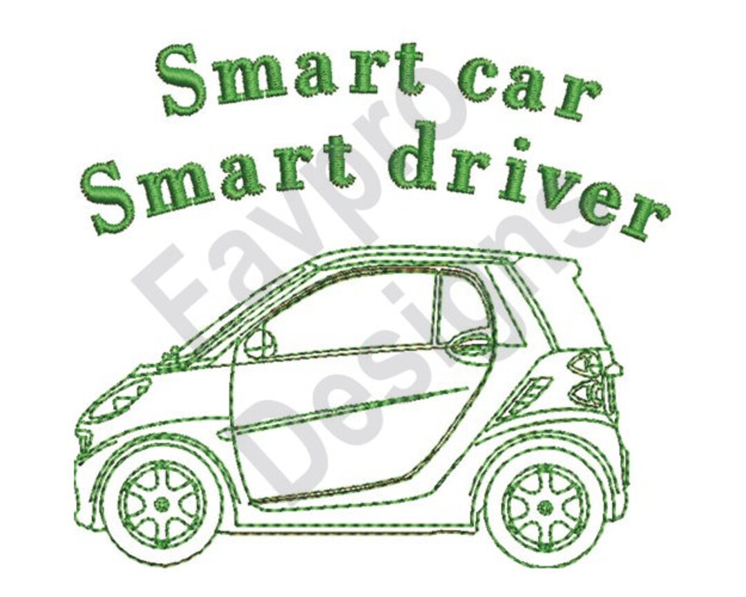 Smart Car - Machine Embroidery Design - Etsy