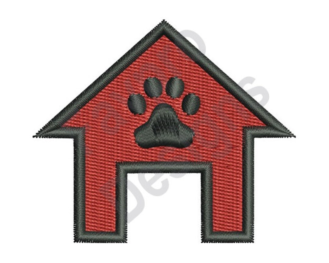 Dog House - Machine Embroidery Design - Etsy