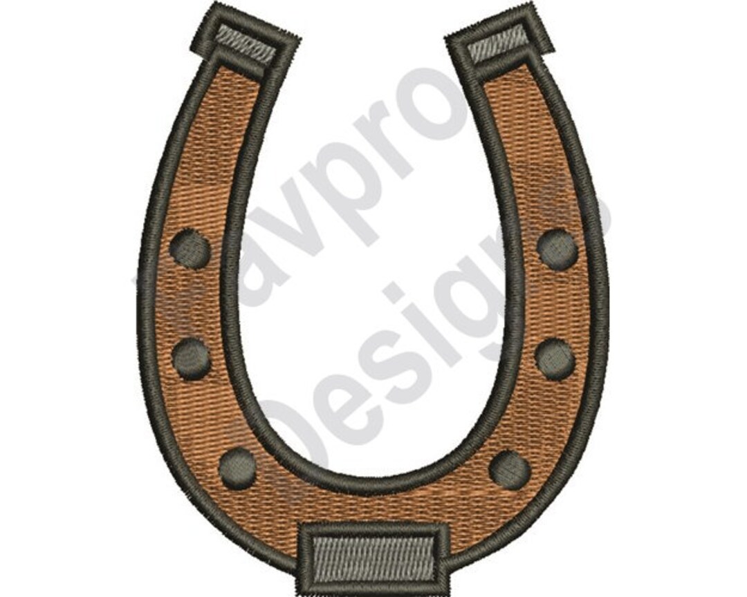 Horseshoe - Machine Embroidery Design - Etsy