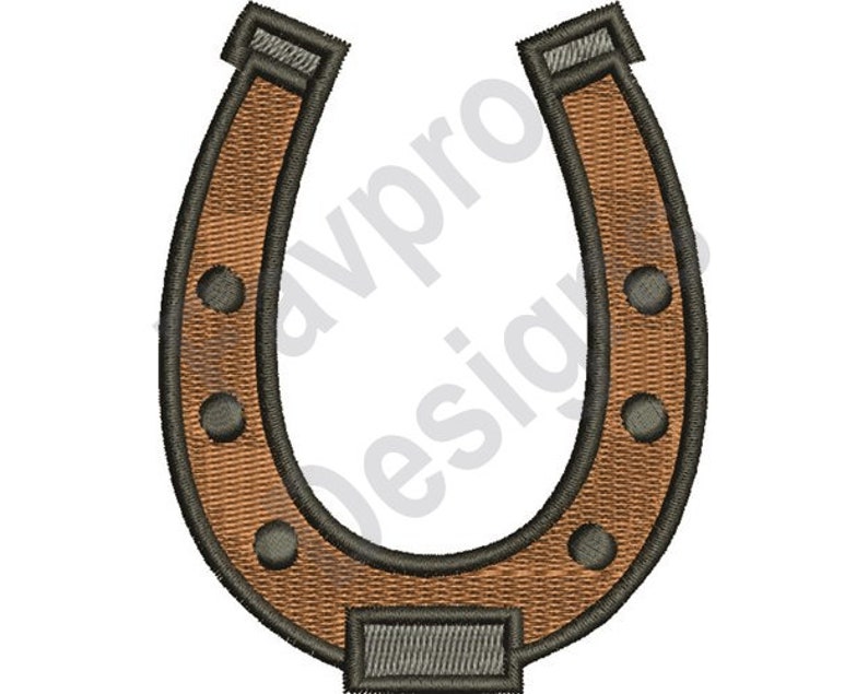 Horseshoe Machine Embroidery Design - Etsy