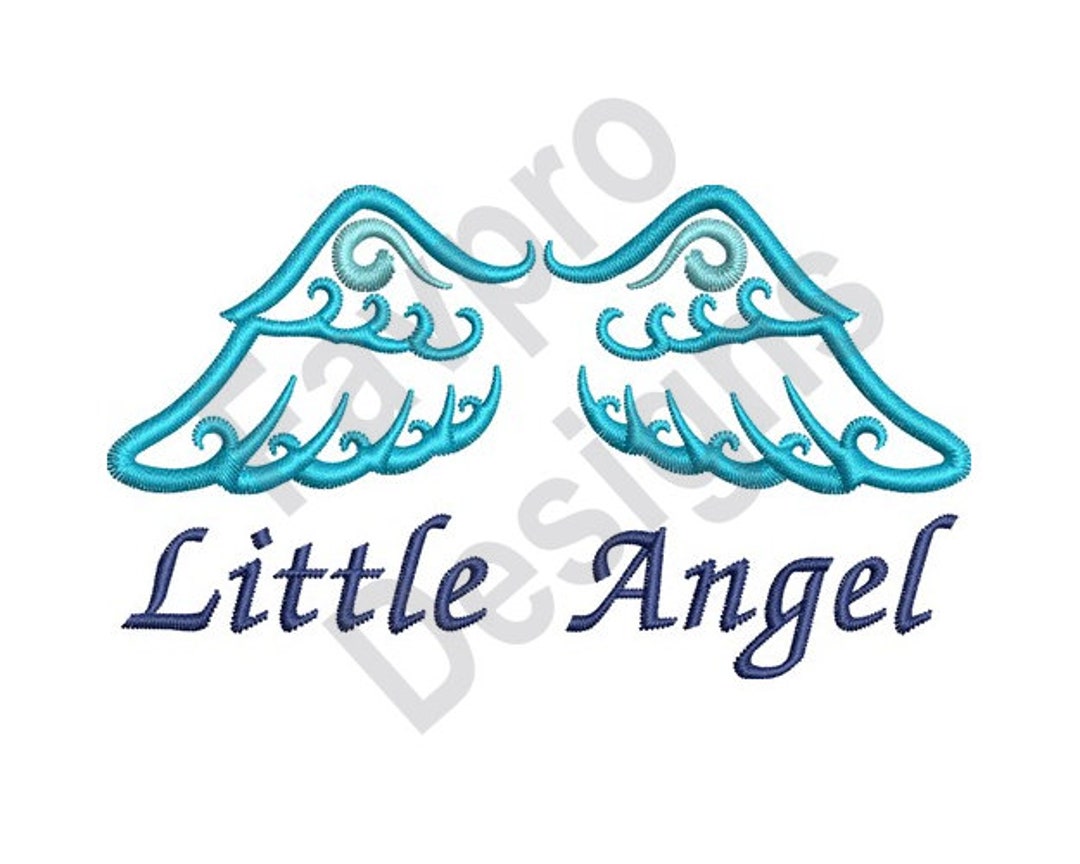 Little Angel Wings - Machine Embroidery Design - Etsy
