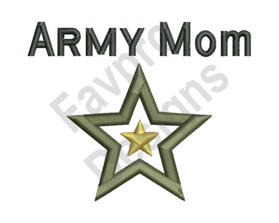 Army Mom - Machine Embroidery Design - Etsy