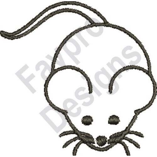 Rat mouse Machine Embroidery Design 6 6 Sizes / Dst - Etsy
