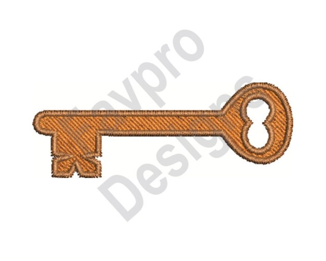 Key - Machine Embroidery Design - Etsy