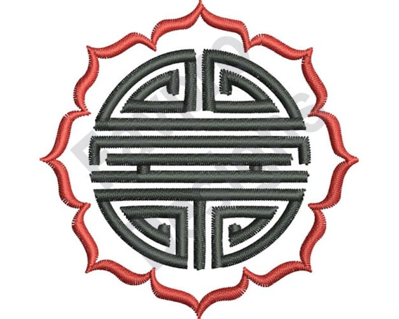 Chinese Lu Symbol Machine Embroidery Design | Etsy