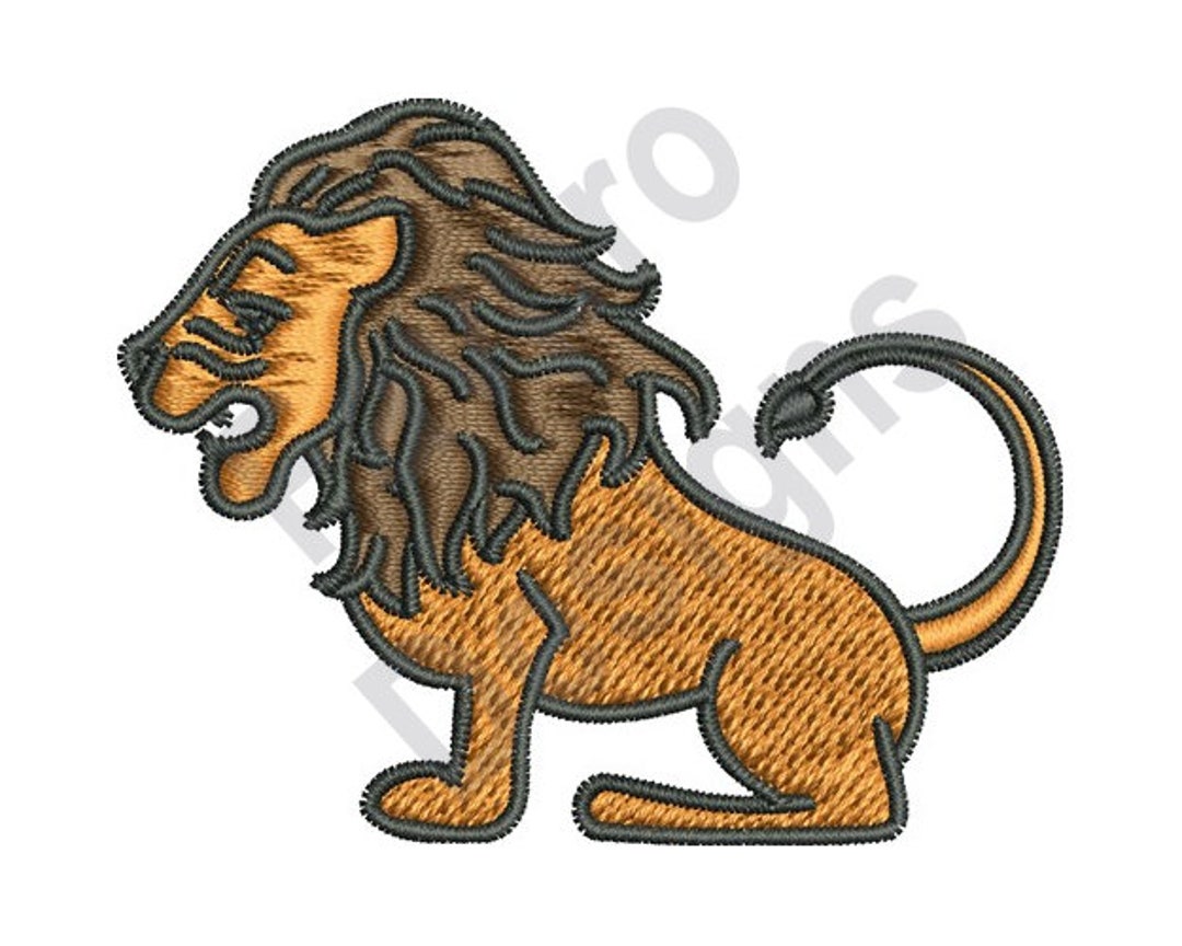Lion - Machine Embroidery Design - Etsy