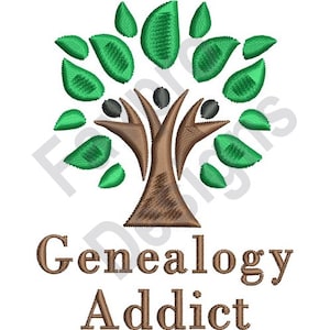 Family Tree - Machine Embroidery Design - Etsy