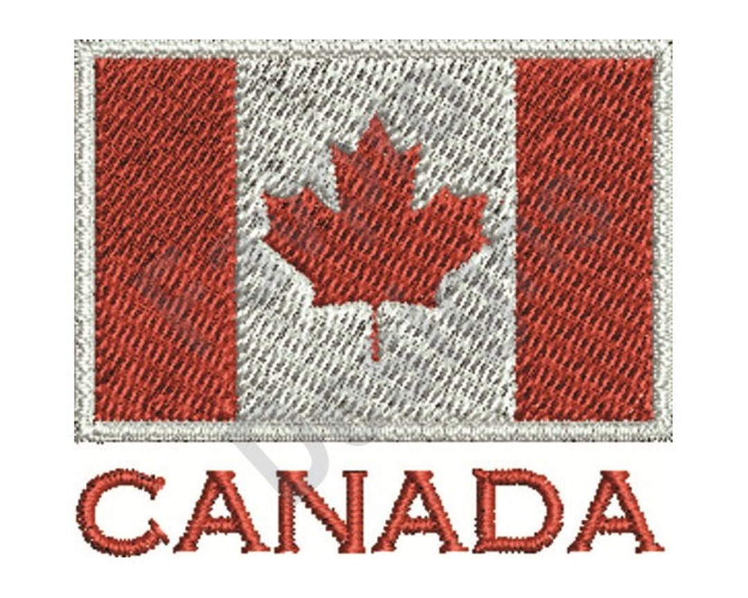 Canadian Flag - Machine Embroidery Design - Etsy