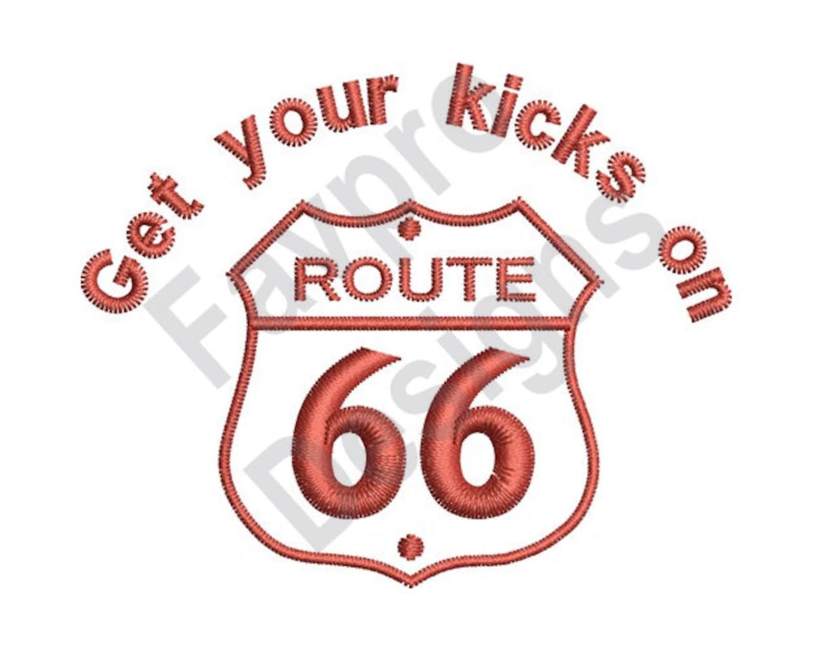 Route 66 Outline - Machine Embroidery Design - Etsy