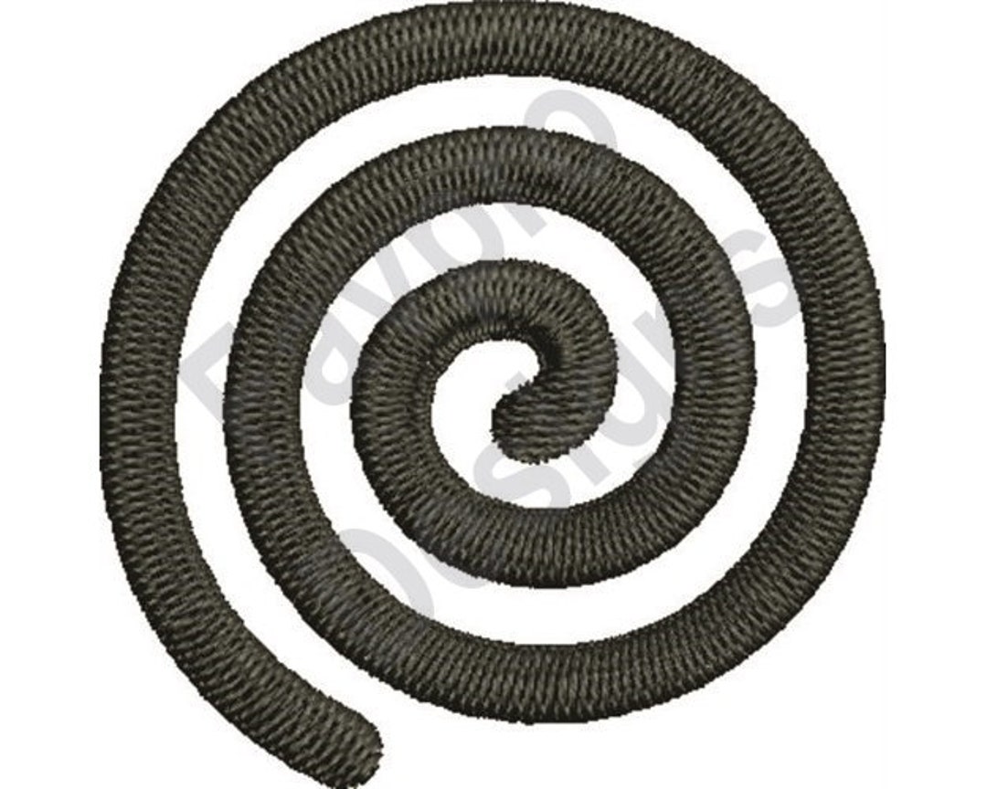 Spiral Circle - Machine Embroidery Design - Etsy