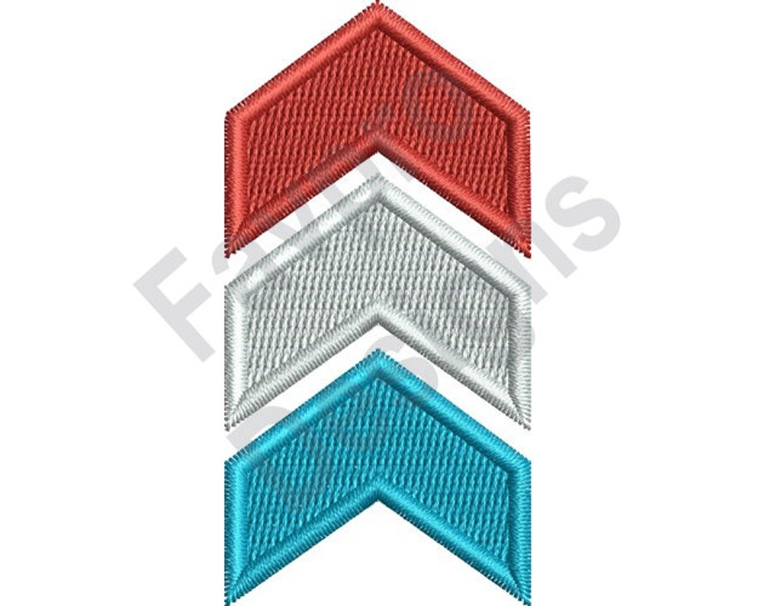 Usa Chevrons - Machine Embroidery Design - Etsy