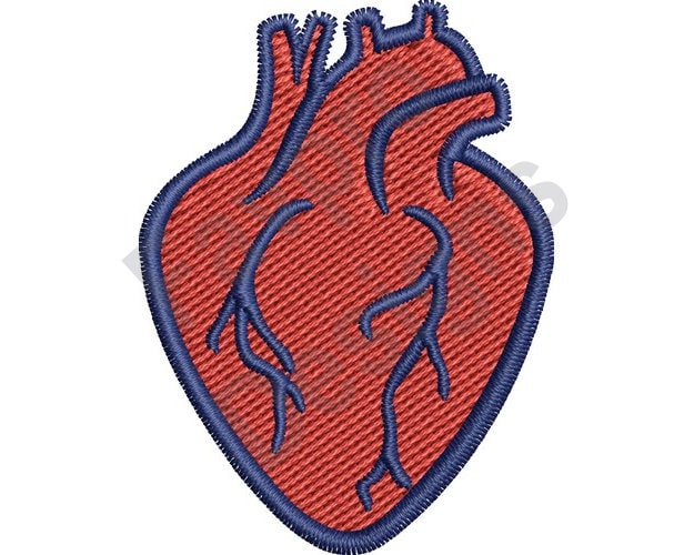 Human Heart Machine Embroidery Design - Etsy