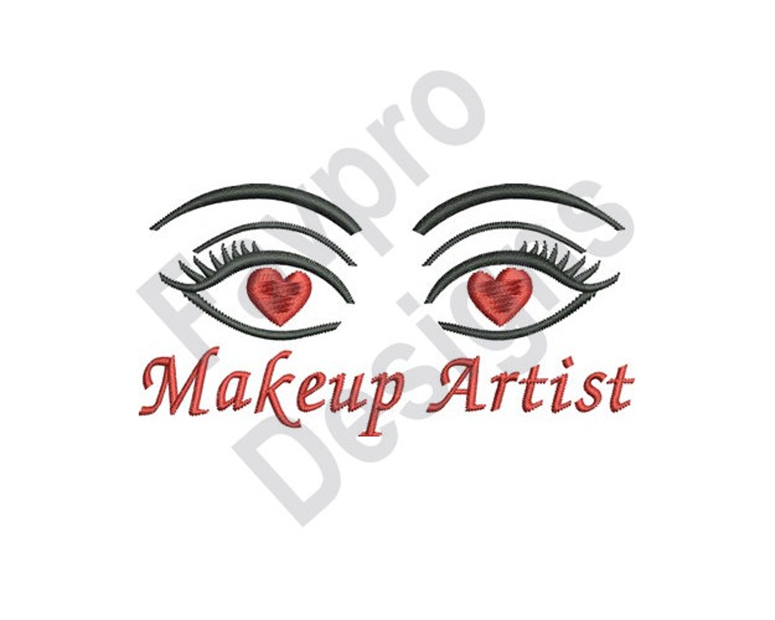 Makeup Artist Machine Embroidery Design - Etsy