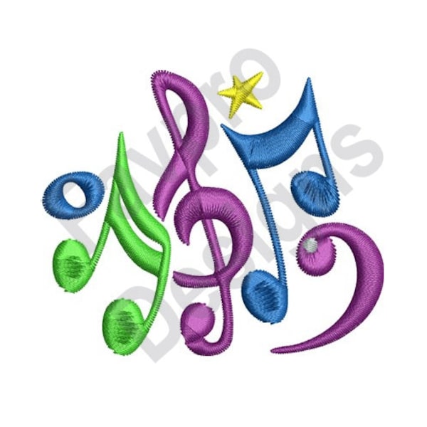 Music Embroidery - Etsy