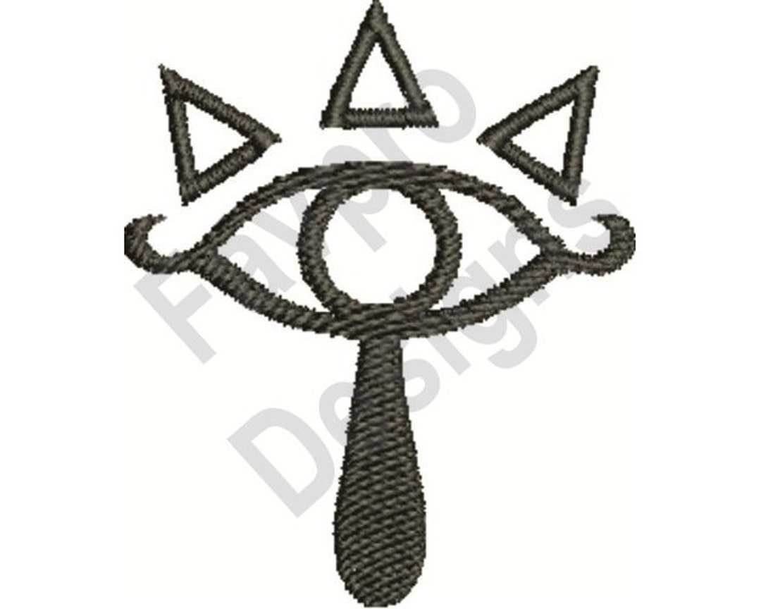 Sheikah Eye Outline - Machine Embroidery Design - Etsy