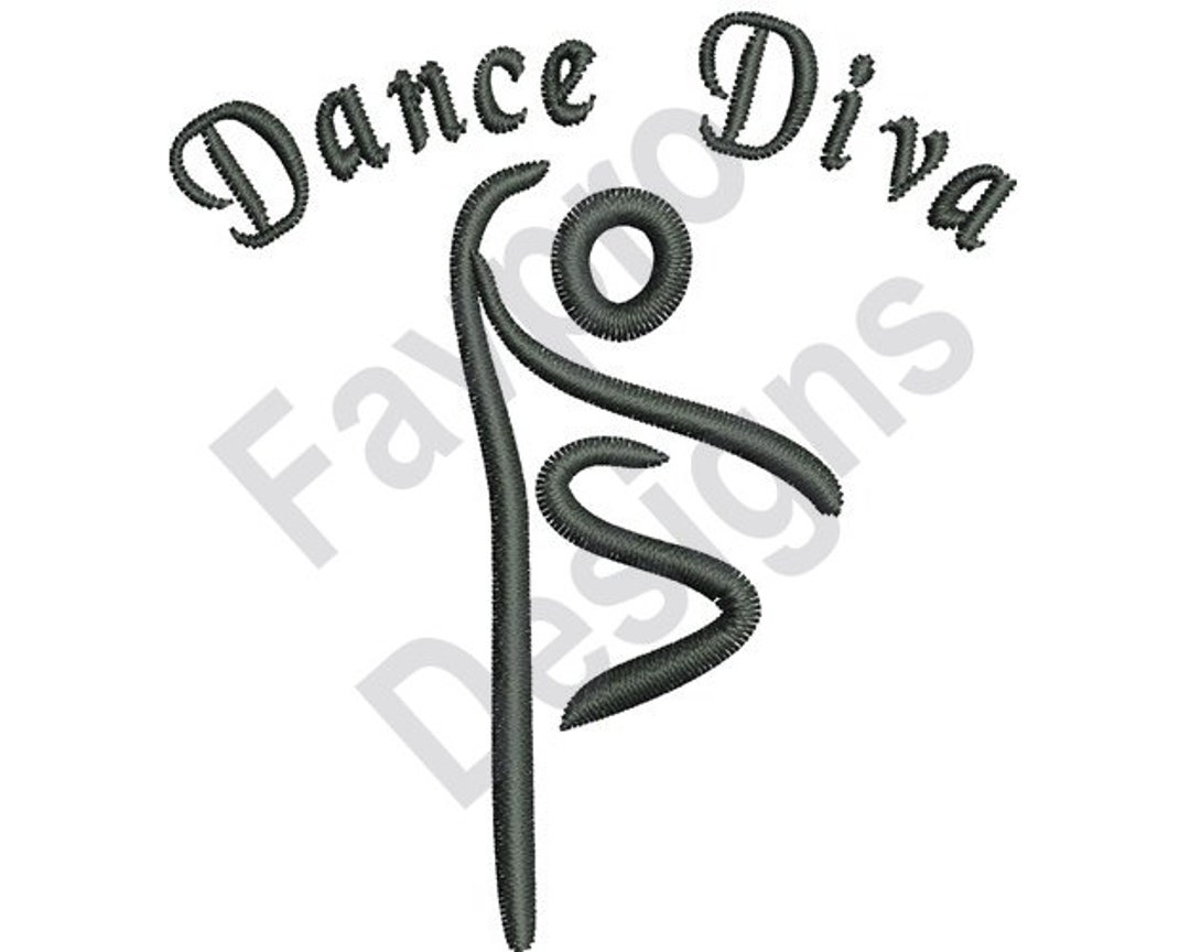 Dance Diva - Machine Embroidery Design - Etsy