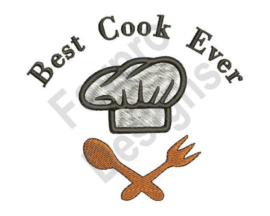 Best Cook Ever Machine Embroidery Design - Etsy