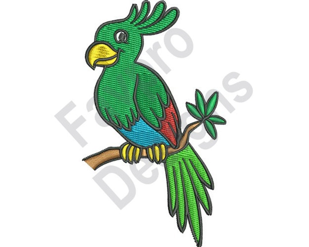 Parrot - Machine Embroidery Design - Etsy