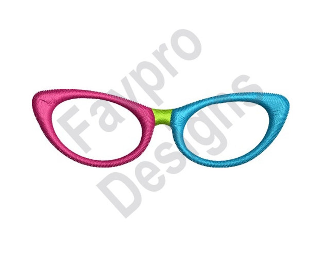 Women's Glasses - Machine Embroidery Design - Etsy