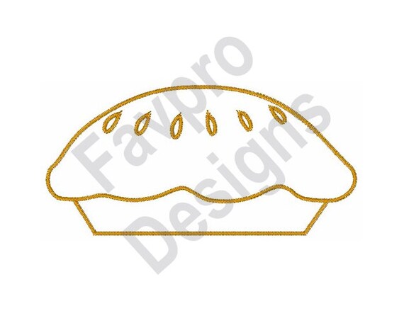 Baked Pie Machine Embroidery Design | Etsy