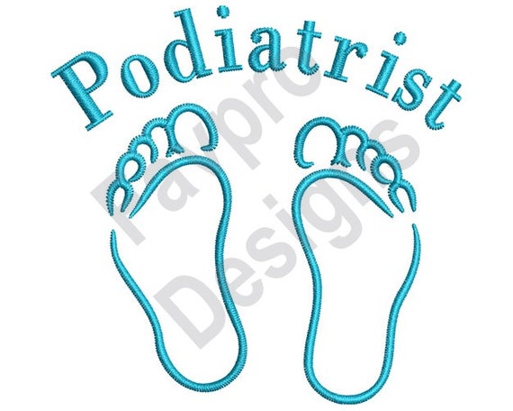 Podiatrist Feet Machine Embroidery Design | Etsy
