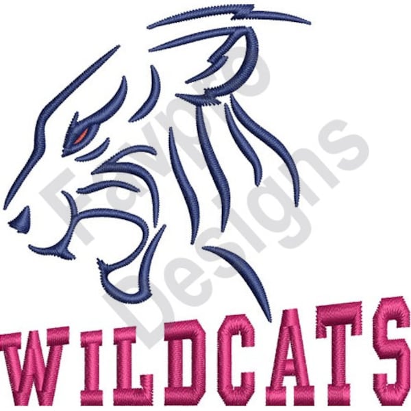Wildcat Embroidery Design - Etsy