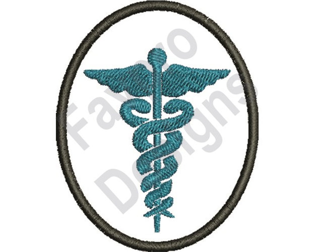 Caduceus Symbol - Machine Embroidery Design - Etsy