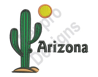 Feelin Hot Hot - Machine Embroidery Design, Arizona Cactus Embroidery ...