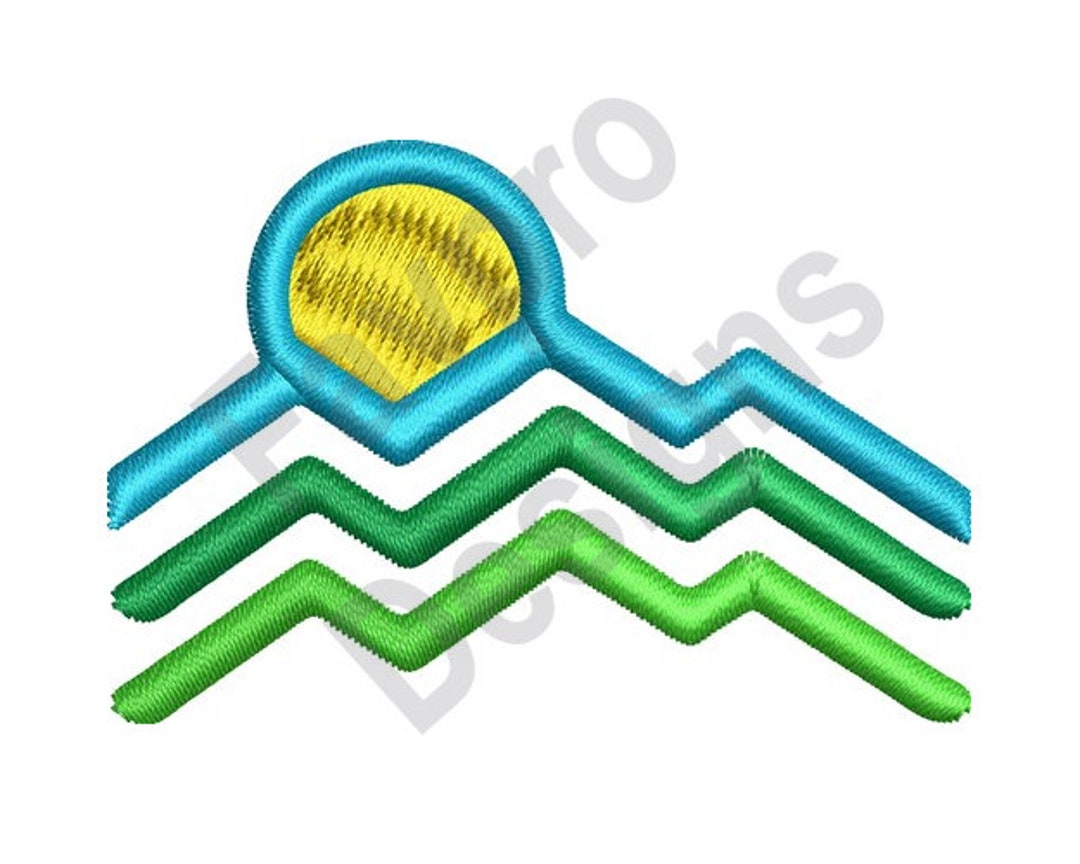 Mountain Outline - Machine Embroidery Design - Etsy