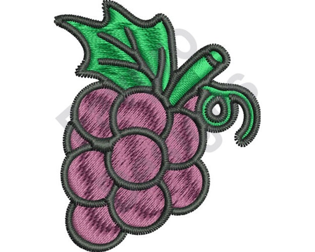 Grapes - Machine Embroidery Design - Etsy