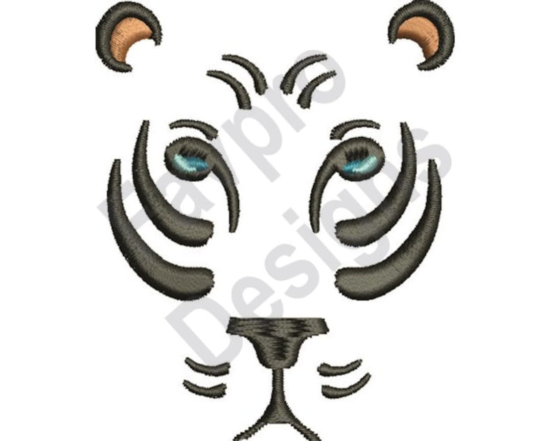 Tiger Face - Machine Embroidery Design - Etsy