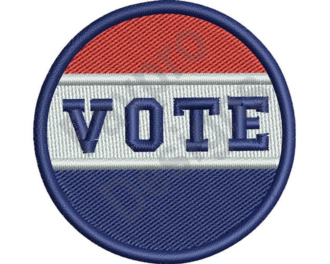 Vote Button - Machine Embroidery Design - Etsy