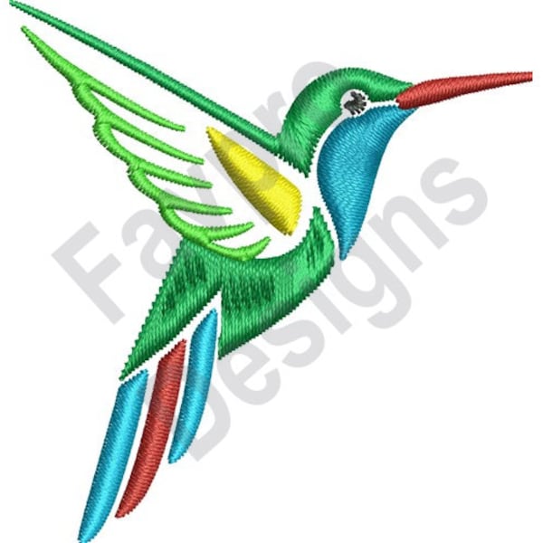 Hummingbird Embroidery Design - Etsy