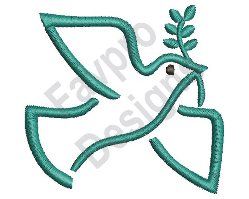 Peace Dove Machine Embroidery Design - Etsy