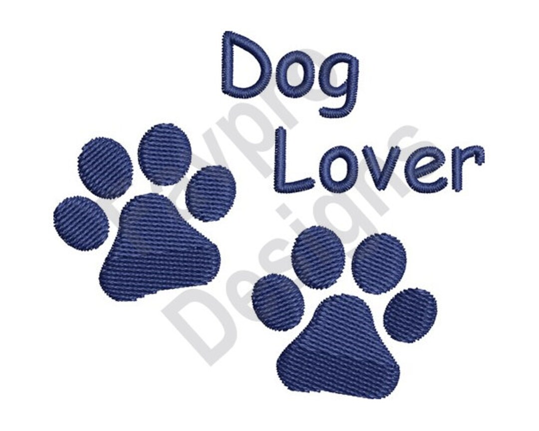Dog Lover - Machine Embroidery Design - Etsy