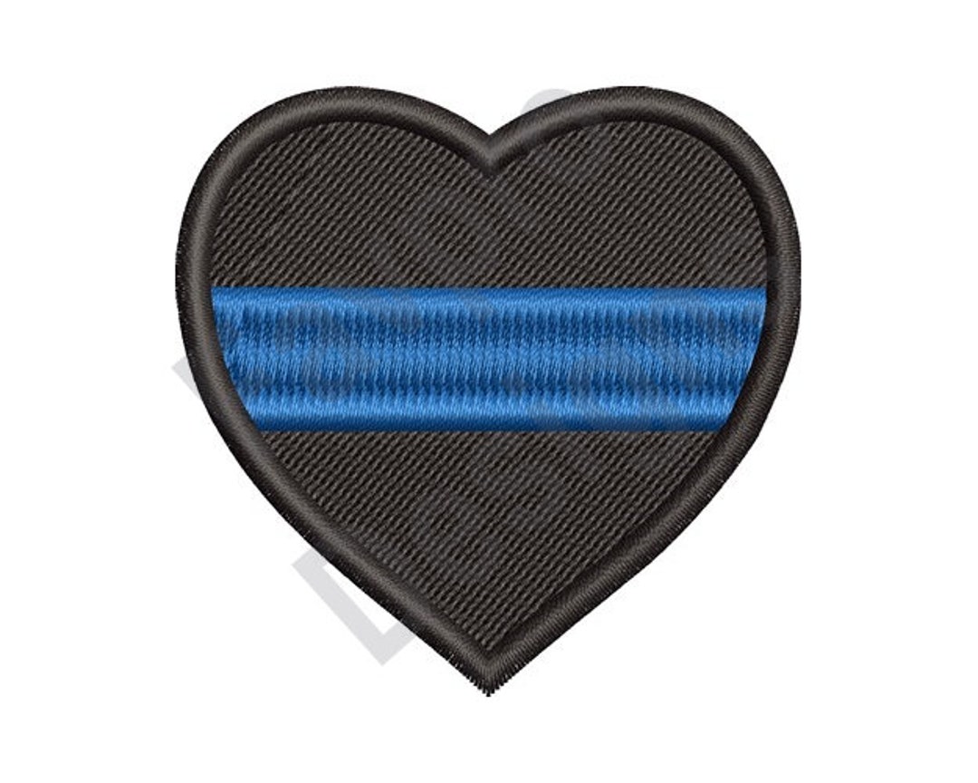 Police Heart - Machine Embroidery Design - Etsy
