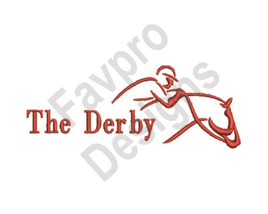 The Derby - Machine Embroidery Design - Etsy