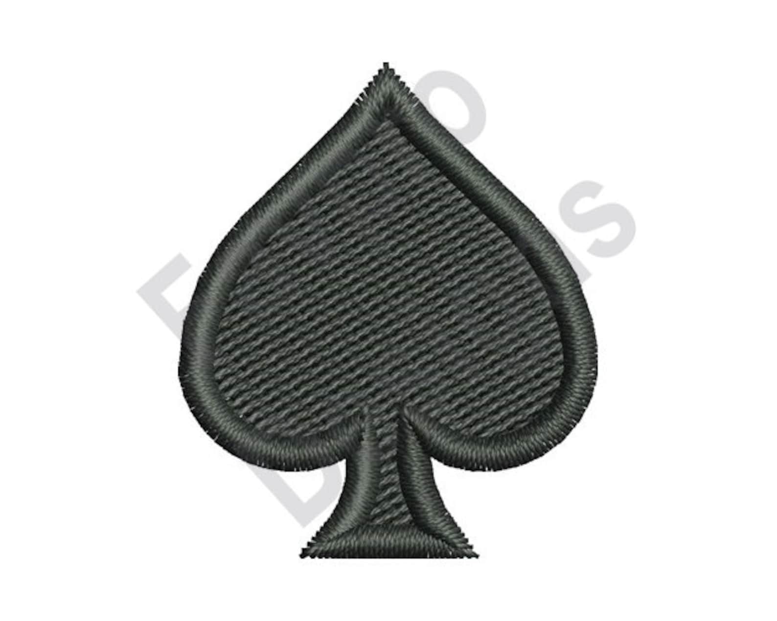 Spade Machine Embroidery Design - Etsy