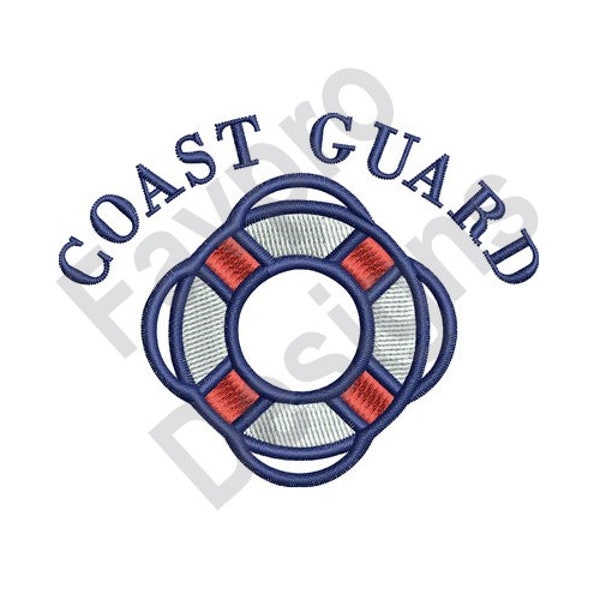 Coast Guard Embroidery Design - Etsy