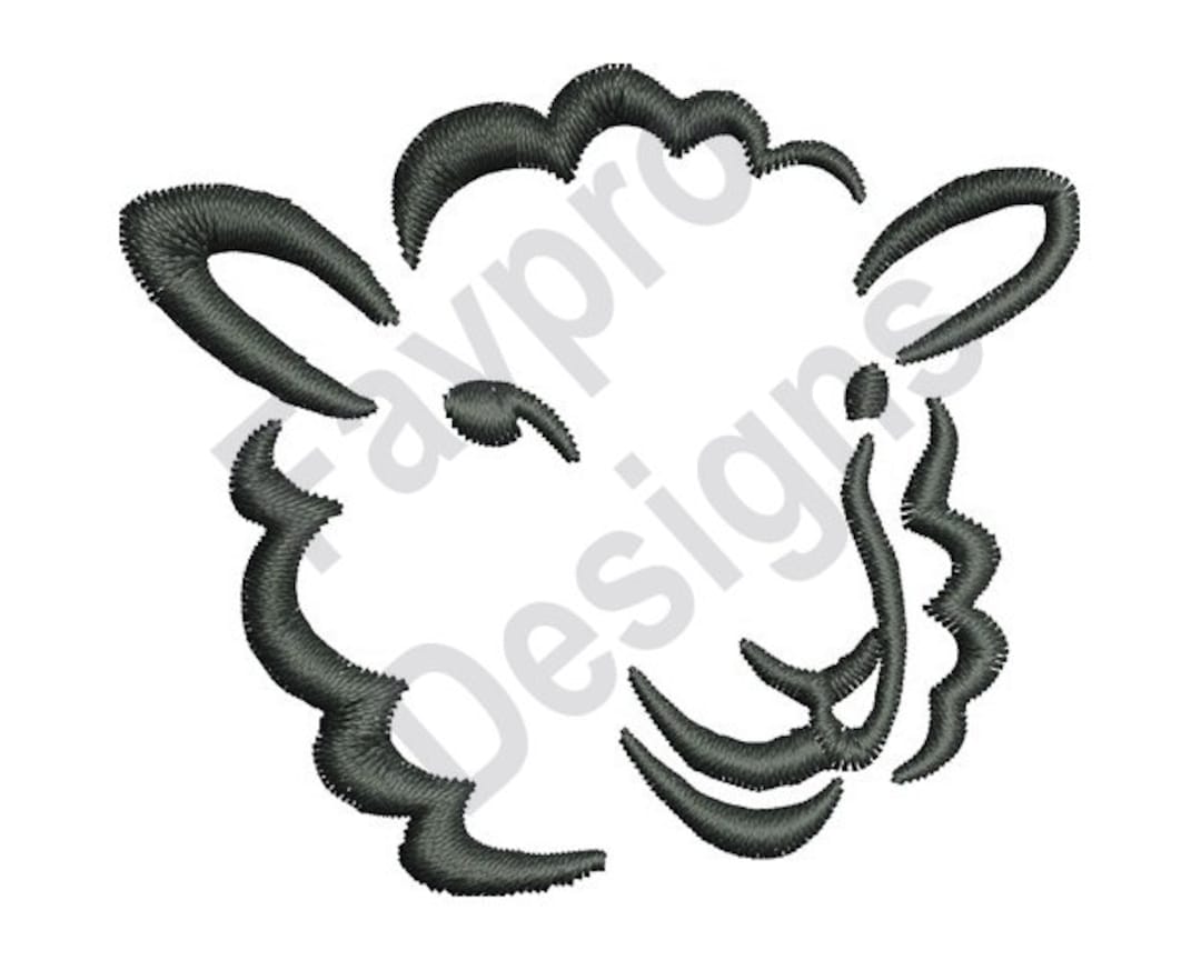 Sheep Outline - Machine Embroidery Design - Etsy
