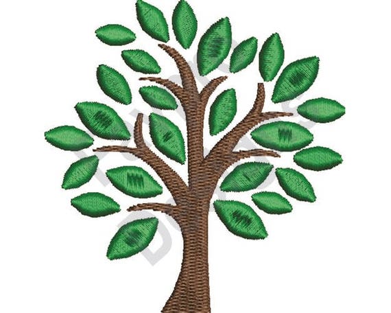 Tree Machine Embroidery Design | Etsy