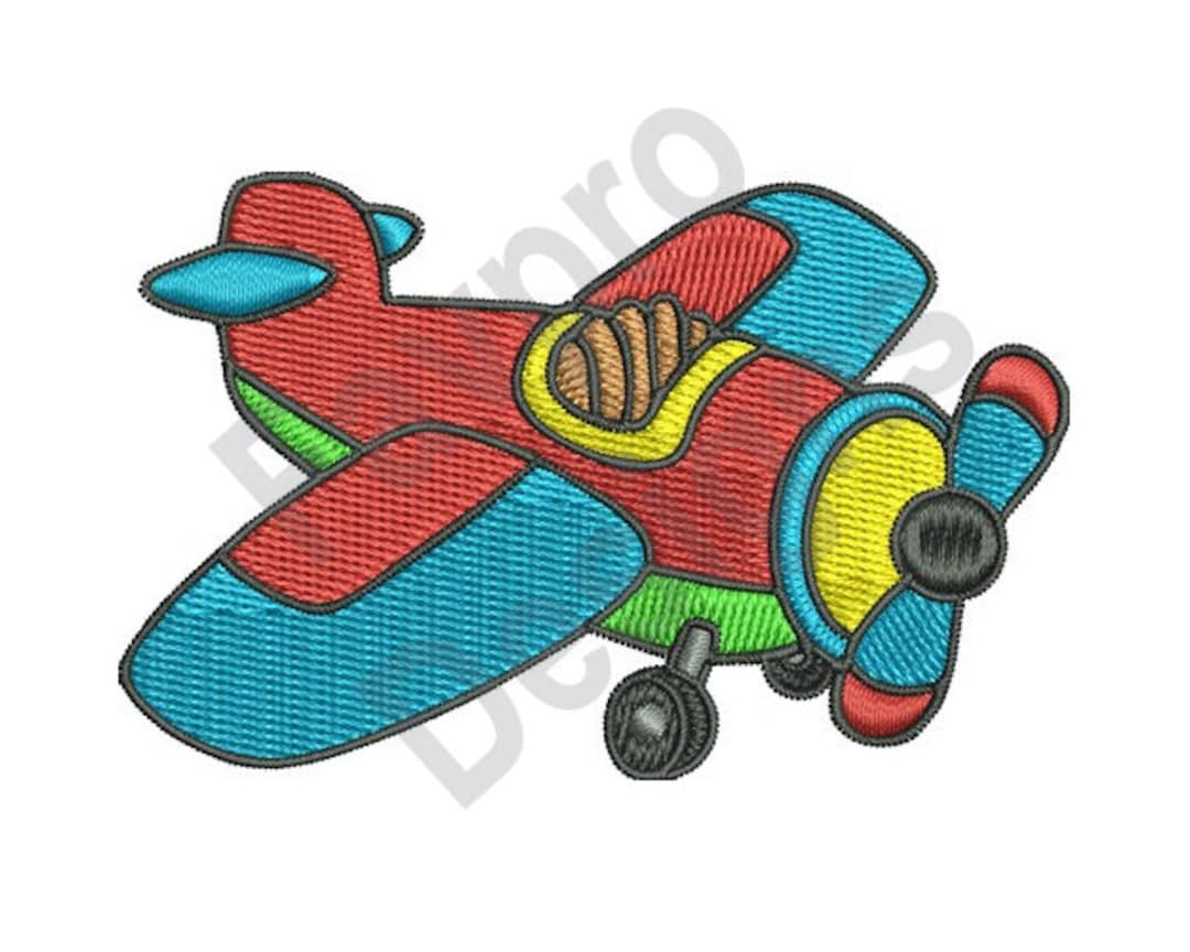 Toy Plane - Machine Embroidery Design - Etsy